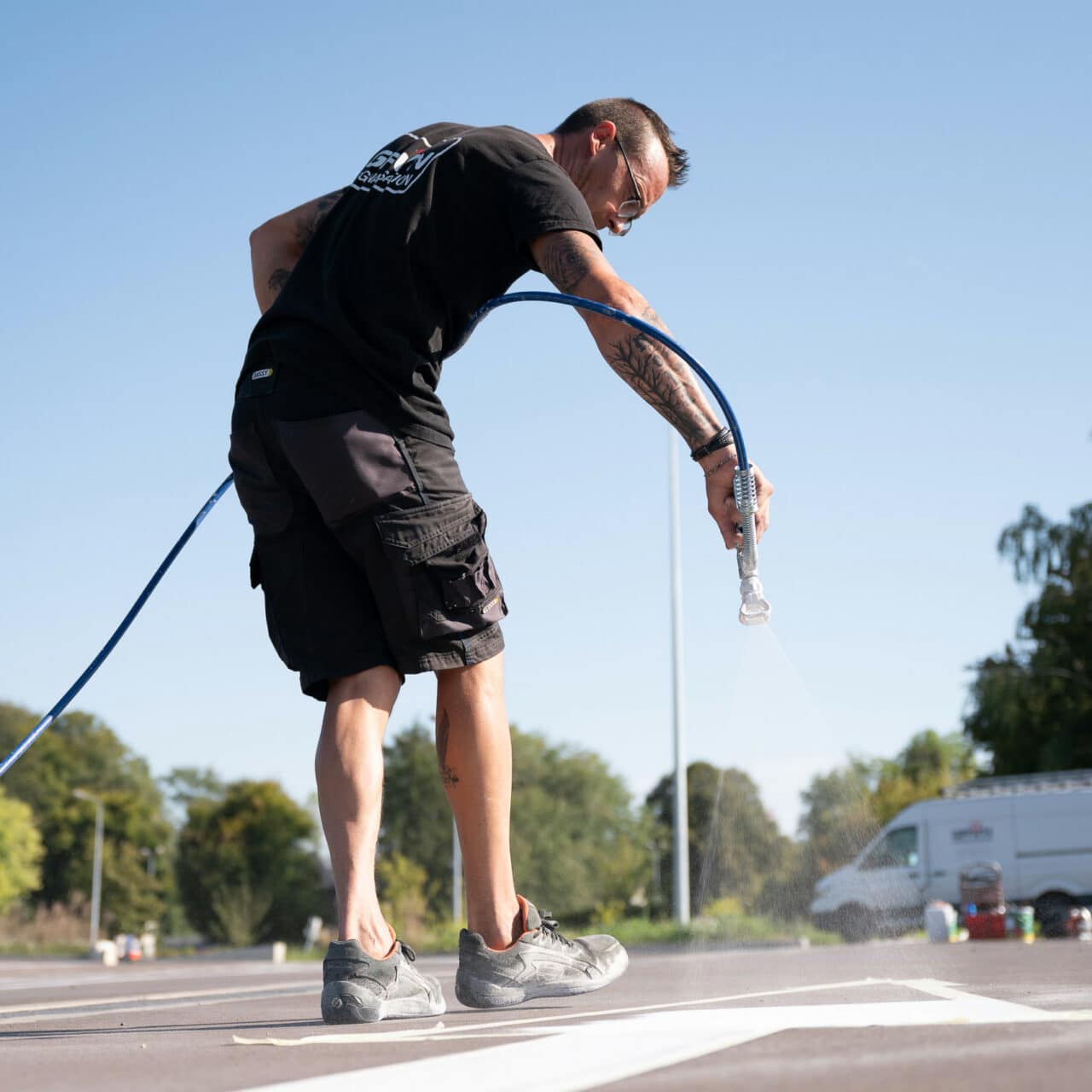 Le marquage routier au Luxembourg avec Grün Signalisation